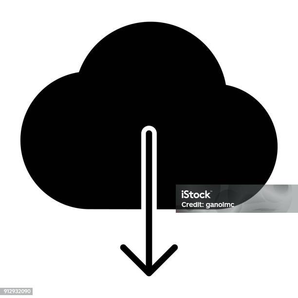 Ilustración de Icono De Descarga De Nube Pictograma De Vector Mínimo ... Ilustración de Icono De Descarga De Nube Pictograma De Vector Mínimo ...