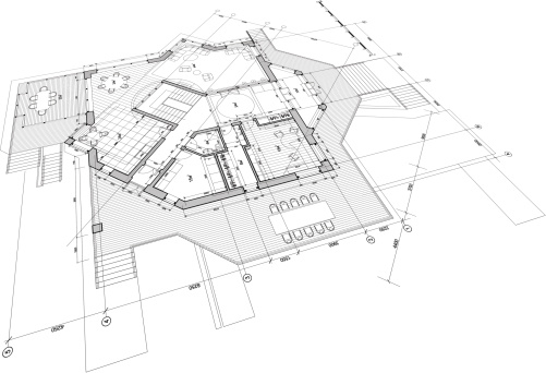 Architectural Blueprint Plan Of The House向量圖形及更多住宅建築圖片 住宅建築 公共房屋 公寓