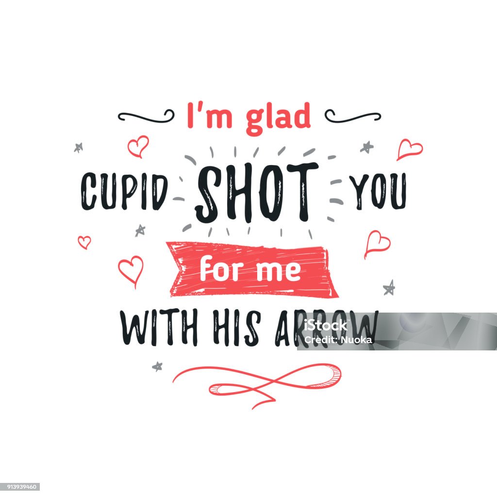 Heureuse Saint Valentin Lettrage Voeux Affiche De Typographie Avec Des