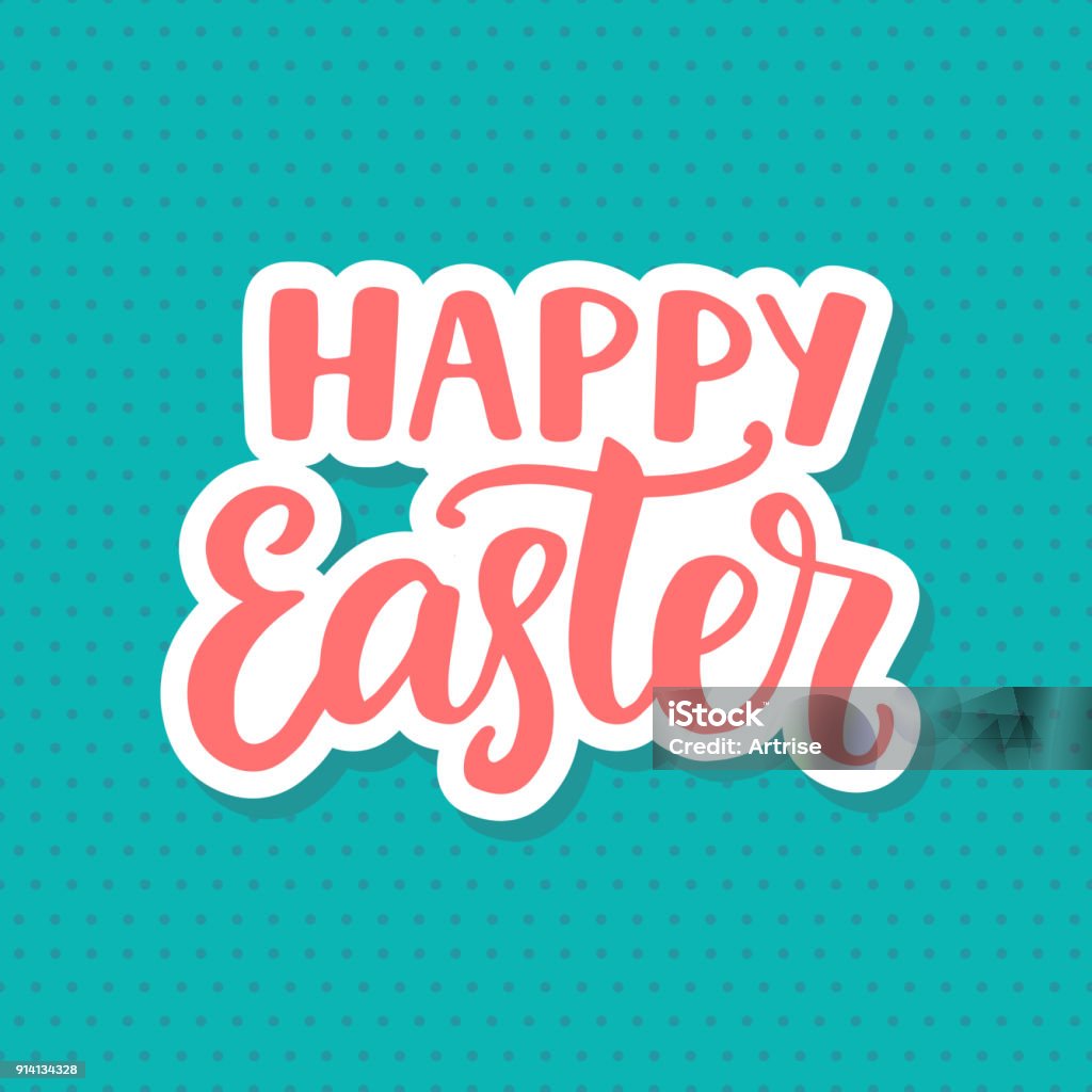 Happy Easter Typography Poster Template Stock Illustration - Download ... Happy Easter Typography Poster Template Stock Illustration - Download ...
