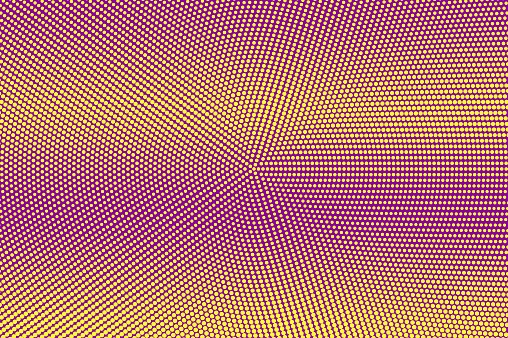 Kuning Ungu Bertitik Latar Belakang Halftone Vector Template Banner