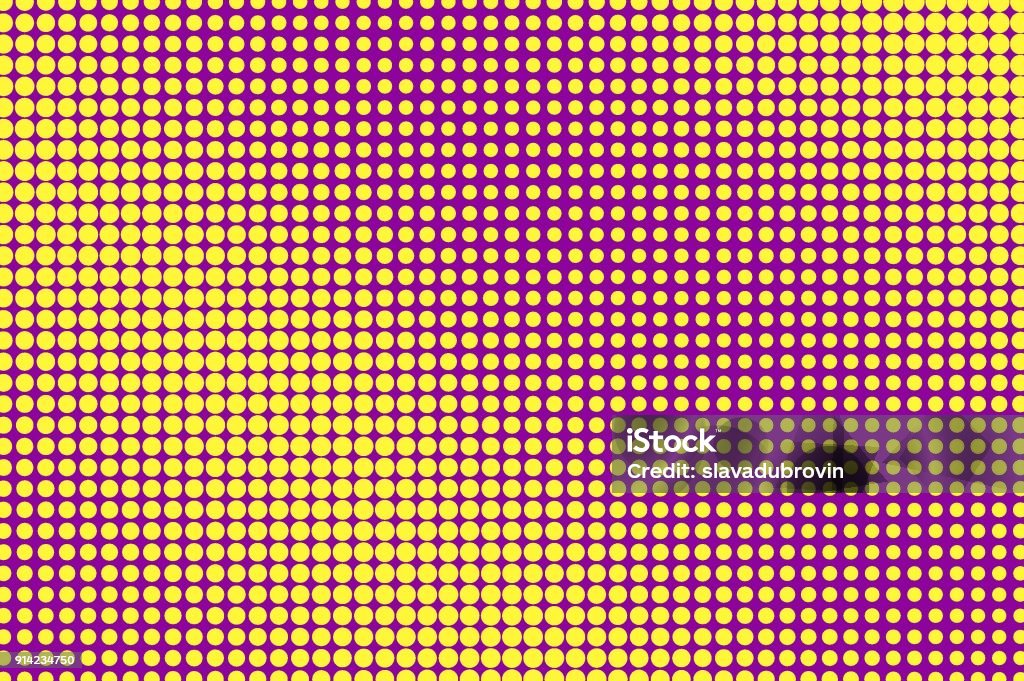 Kuning Ungu Bertitik Latar Belakang Halftone Vector Template Banner