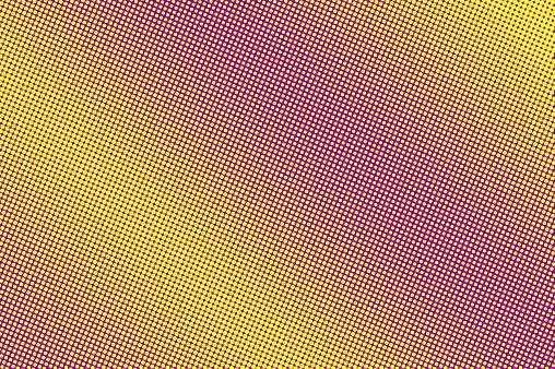 Kuning Ungu Bertitik Latar Belakang Halftone Vector Template Banner