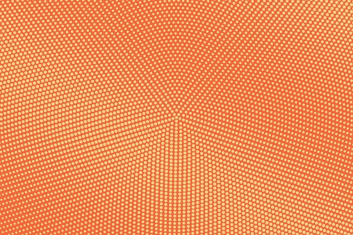 Oranye Bertitik Latar Belakang Halftone Vector Template Banner Halftone