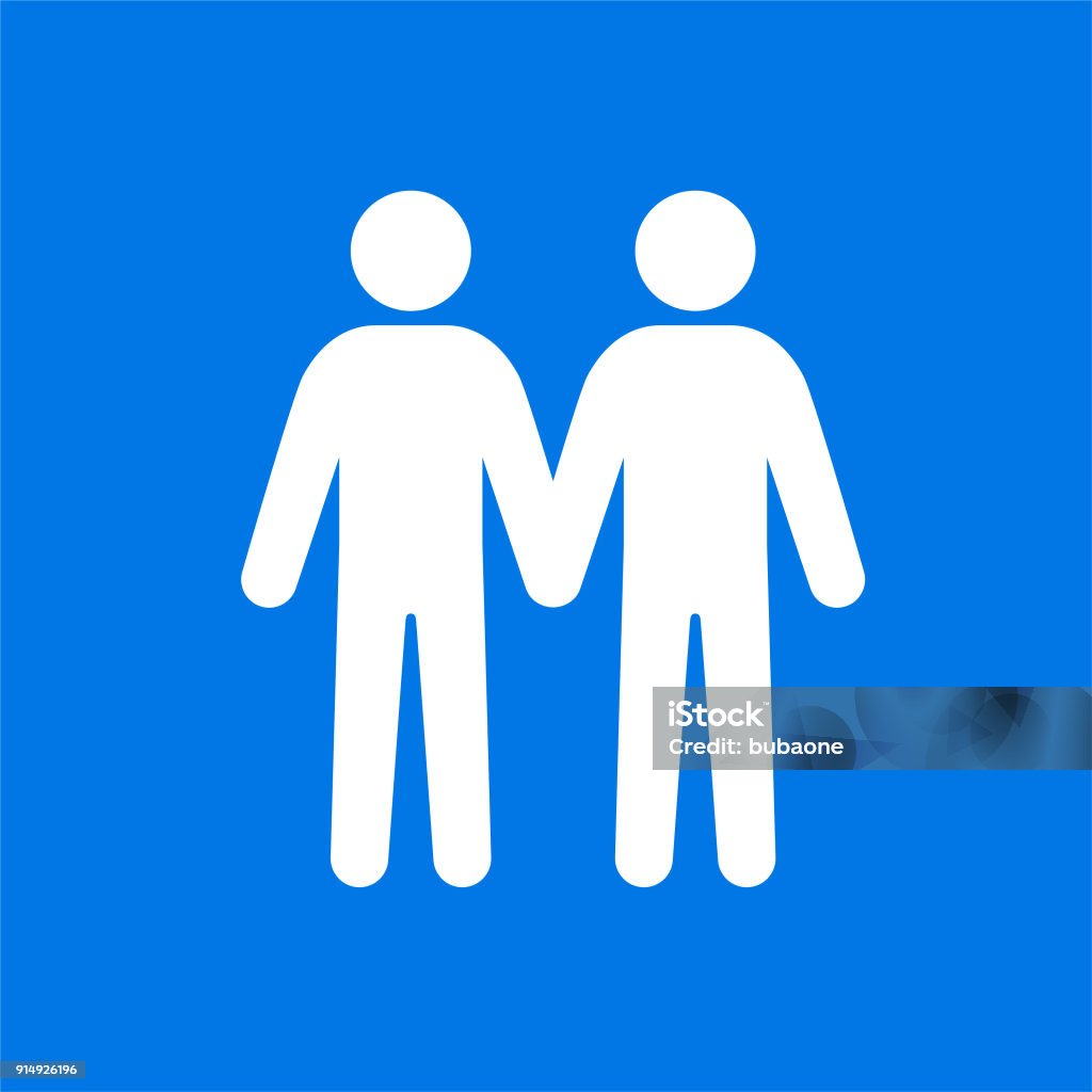 Two Men Love Each Other Gay Couple Stock Illustration Download Image