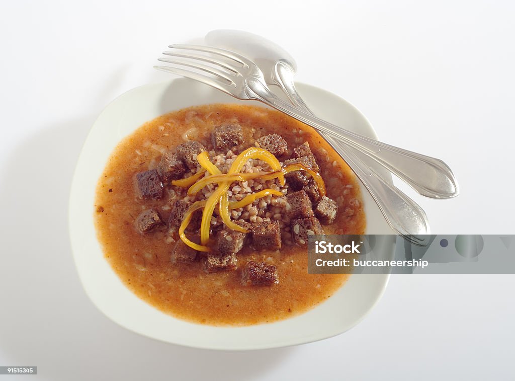 야채수프 메밀 Groats 파프리카 및 Toasts 0명에 대한 스톡 사진 및 기타 이미지 0명 건강한 식생활 그릇