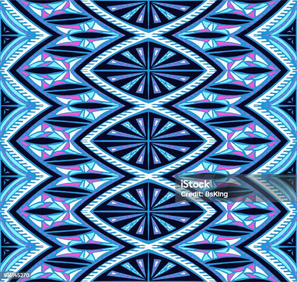 Geometric Folklore Ornament Tribal Ethnic Vector Texture Seamless