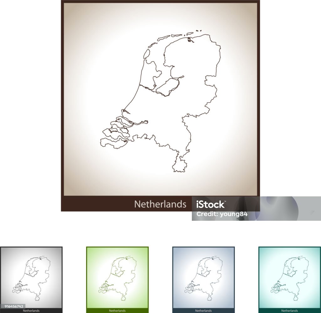 Kaart Van Nederland Stockvectorkunst En Meer Beelden Van Cartografie