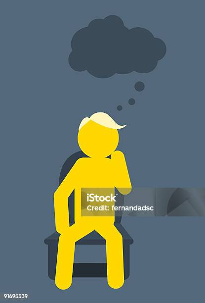 생각 Dreaming 계획 꿈같은에 대한 스톡 벡터 아트 및 기타 이미지 꿈같은 남자 노랑 Istock