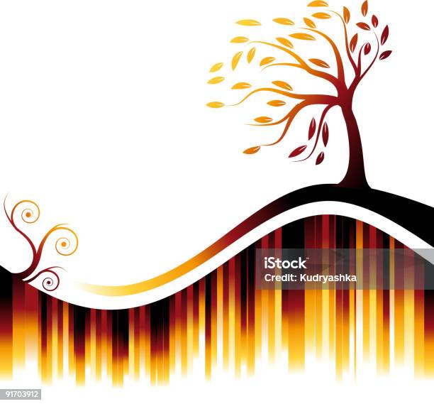 Abstract Background Bright Tree Silhouette向量圖形及更多光圖片 光 創作性 動作 Istock