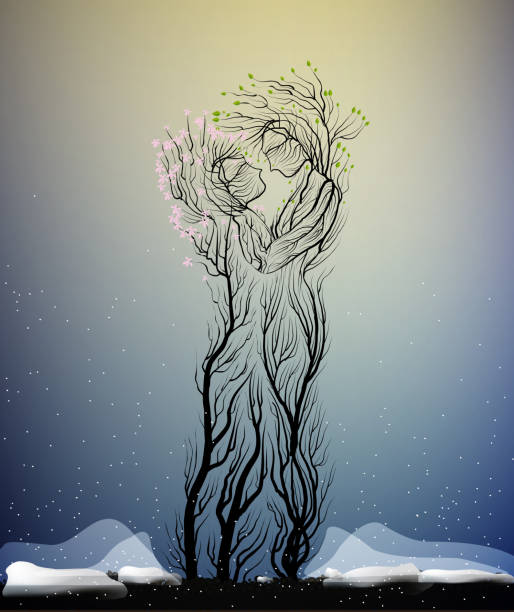 Download Ai Generated, Tree, Couple. Royalty-Free Stock Illustration ...