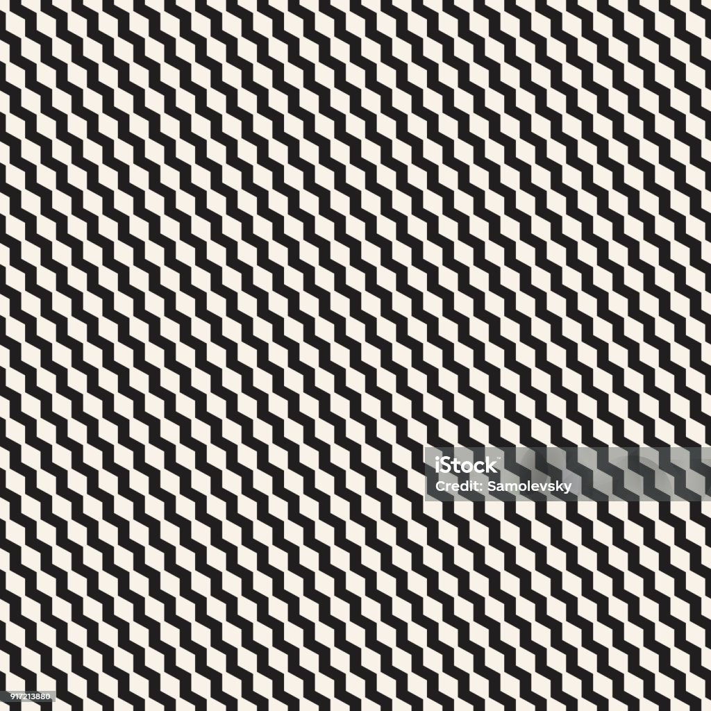Vector Seamless Lattice Pattern Modern Stylish Texture With Monochrome