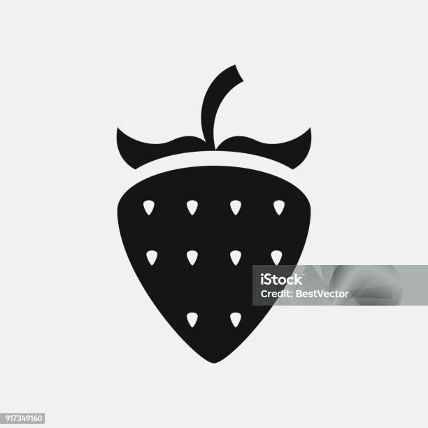 Erdbeersymbol Abbildung Stock Vektor Art Und Mehr Bilder Von Beere