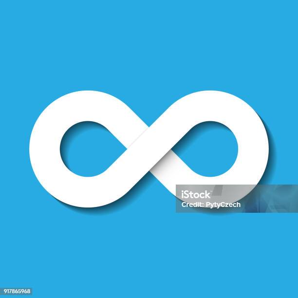 Ilustración De Icono De Símbolo De Infinito Que Representa El Concepto