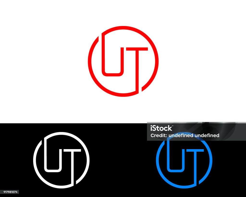 Ut 원 모양 편지 디자인 0명에 대한 스톡 벡터 아트 및 기타 이미지 0명 고리 사슬 기둥 머리 Istock