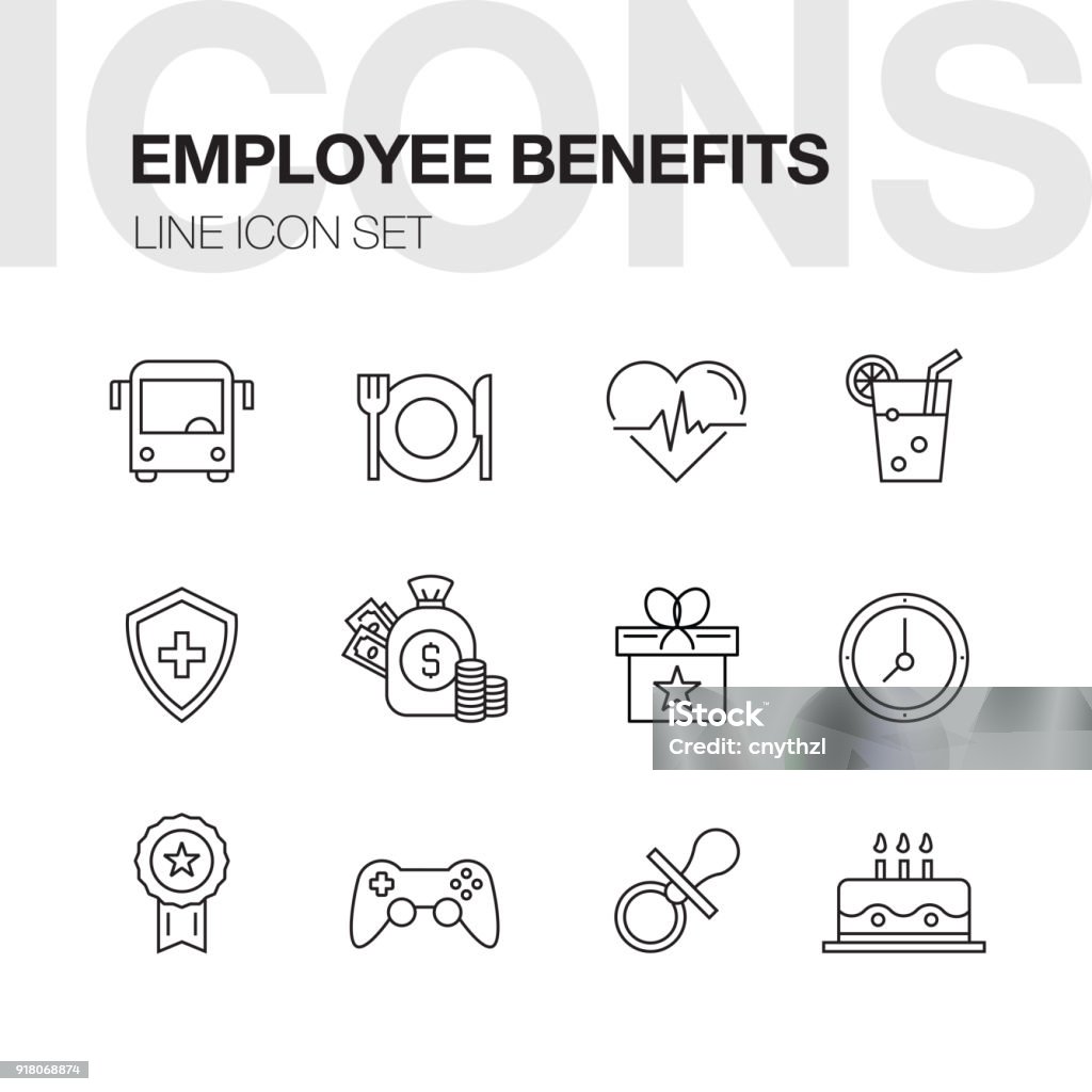 Employee Benefits Line Icons Stock Illustration - Download Image Now ... Employee Benefits Line Icons Stock Illustration - Download Image Now ...