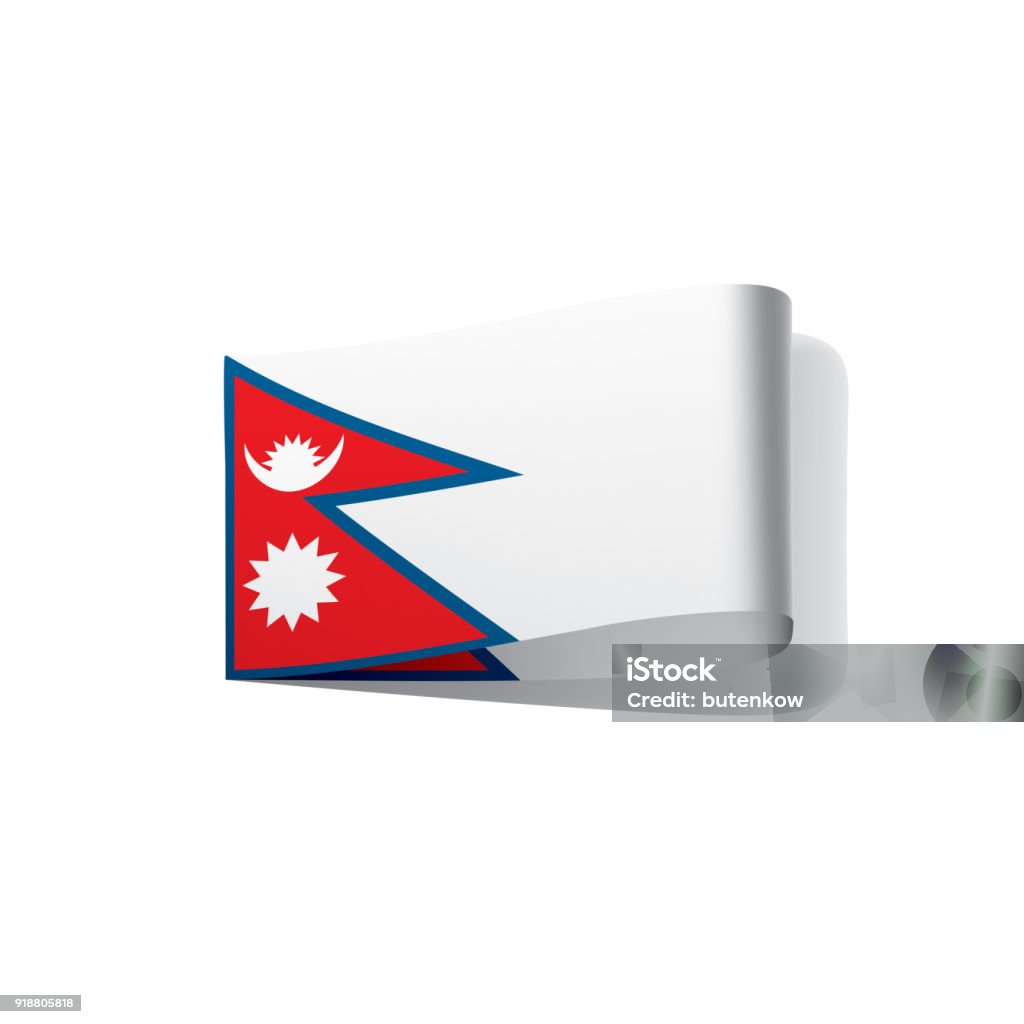 Nepal Flag Vector Illustration Stock Illustration Download Image Now