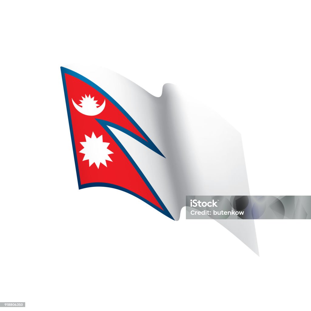 Nepal Flag Vector Illustration Stock Illustration Download Image Now