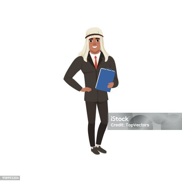 Karakter Pengusaha Arab Dalam Keausan Formal Berdiri Dengan Folder ... Karakter Pengusaha Arab Dalam Keausan Formal Berdiri Dengan Folder ...