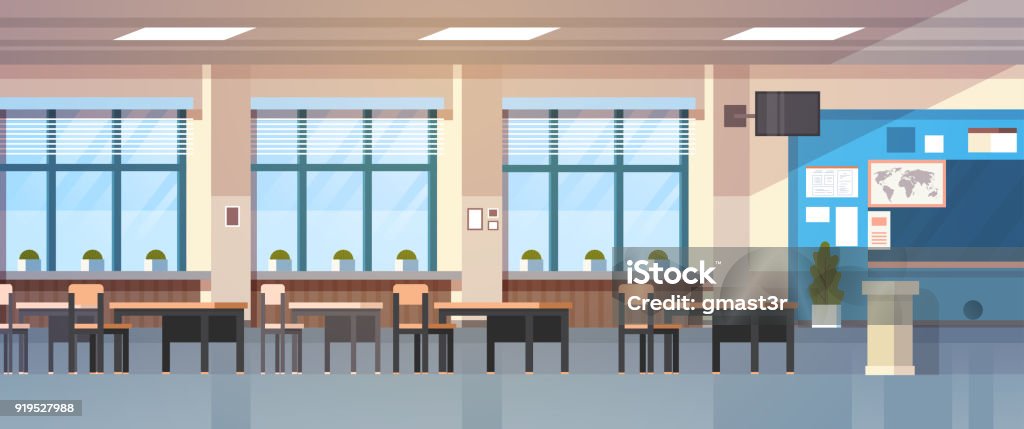 Ruang Kelas Interior Ruang Kelas Sekolah Kosong Dengan Papan Tulis Dan ... Ruang Kelas Interior Ruang Kelas Sekolah Kosong Dengan Papan Tulis Dan ...