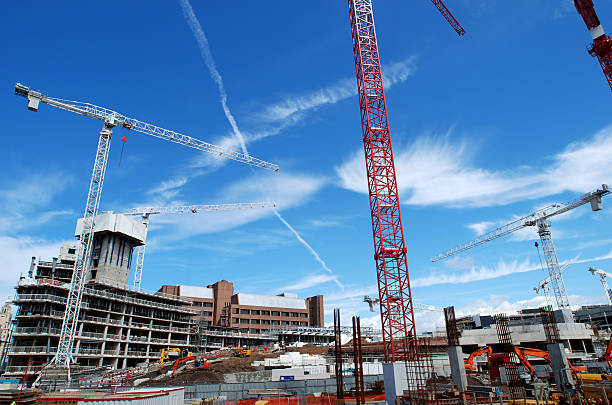 Free picture: construction machine, work, crane, clouds, construction ...
