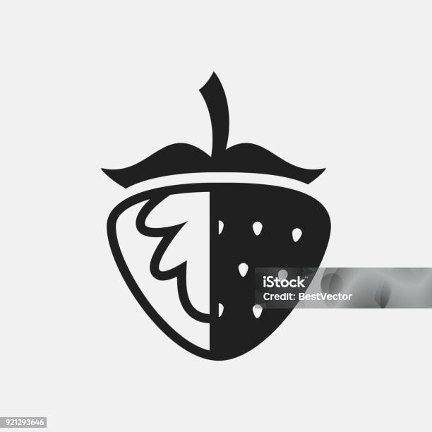 Erdbeersymbol Abbildung Stock Vektor Art Und Mehr Bilder Von Beere