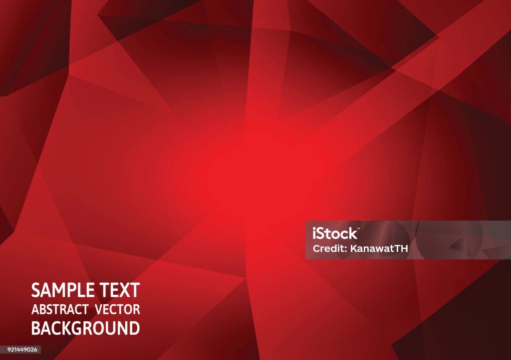 Red Color Polygon Abstract Background Technology Modern Design With