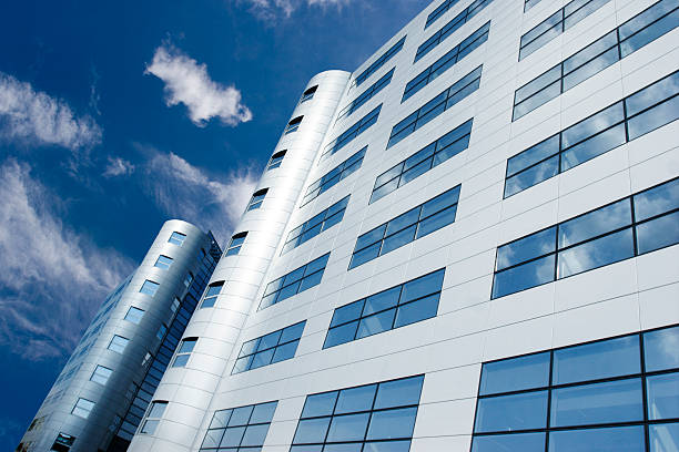 Free Stock Photo of Modern industrial building with layered facade ...