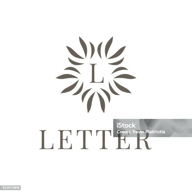 Élément De Modèle Conception Lettre L Icône Sur Fond Blanc Symbole