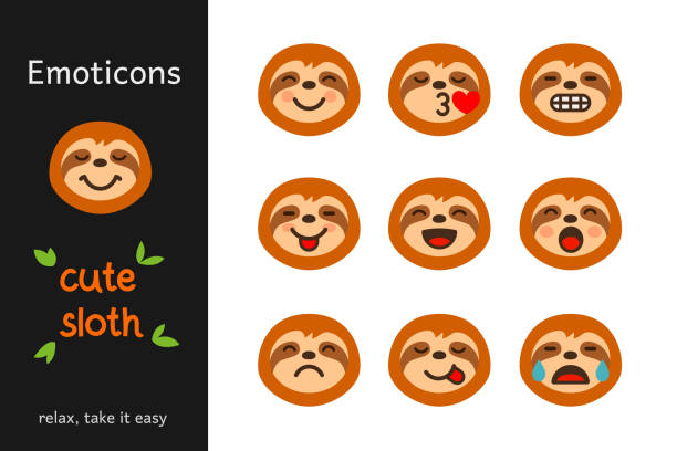 710 Emoji Paresseux Stock Illustrations Graphiques Vectoriels Libre