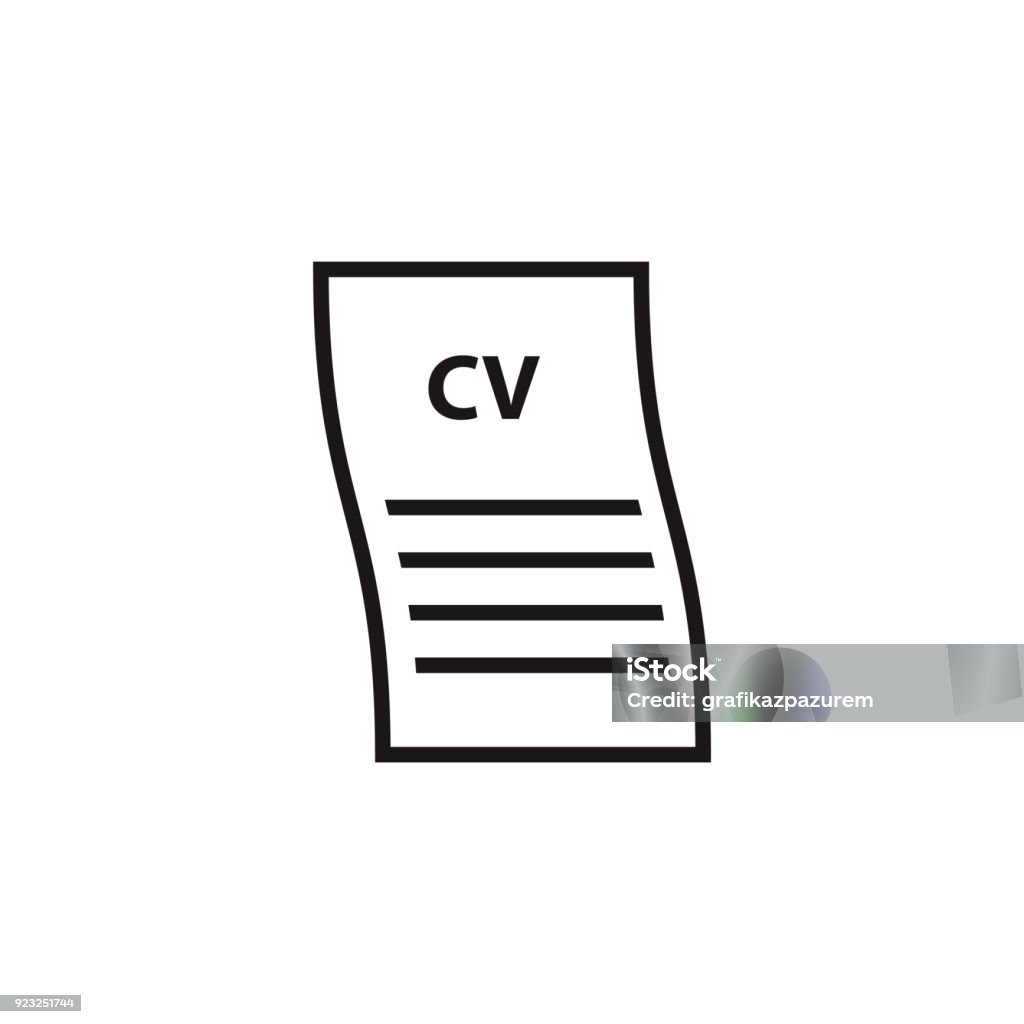 Cv 線圖示 向量插圖向量圖形及更多互聯網圖片 互聯網 人 位置描述 Istock