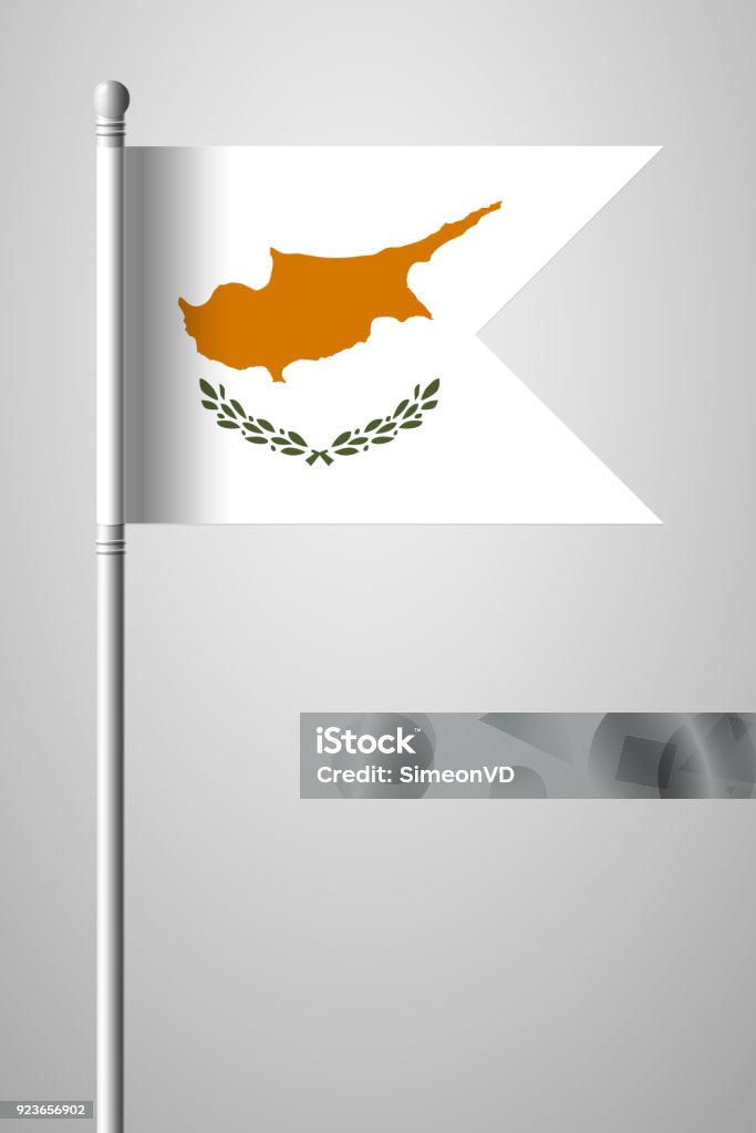 Bendera Siprus Bendera Nasional Di Tiang Bendera Ilustrasi Terisolasi ... Bendera Siprus Bendera Nasional Di Tiang Bendera Ilustrasi Terisolasi ...