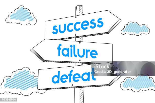 Success Failure Defeat Signpost Stock Illustration - Download Image Now ... Success Failure Defeat Signpost Stock Illustration - Download Image Now ...