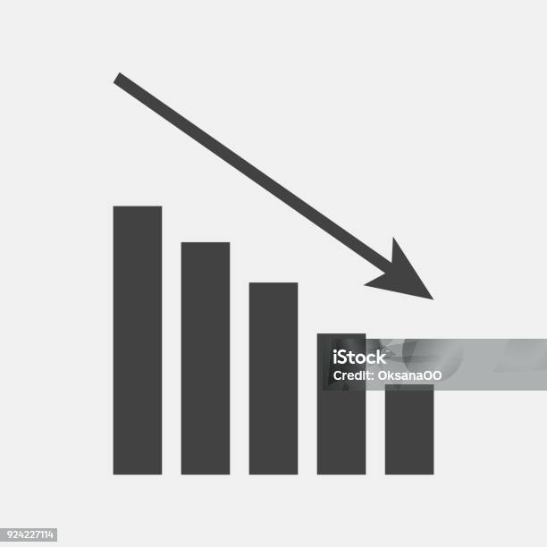 Vektordiagram Bild Av Nedgång Pilen I Diagrammet Visar Ner ... Vektordiagram Bild Av Nedgång Pilen I Diagrammet Visar Ner ...