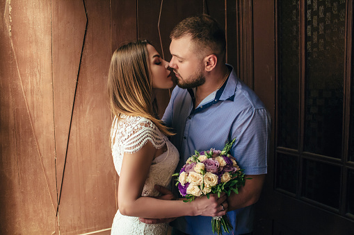 Photo Libre De Droit De Portrait Dun Couple Romantique Lhomme Et La