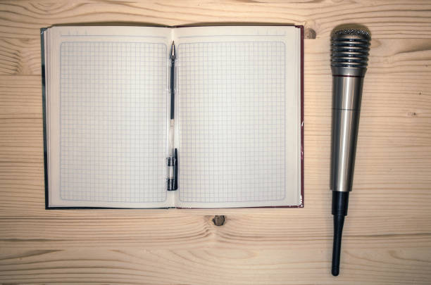 Free Stock Photo of Microphone on Top of an Open Book | Download Free ...