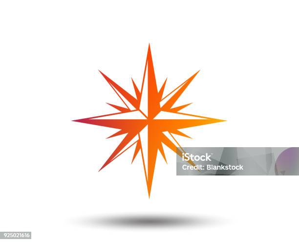 Compass Signe Icône Windrose Symbole De Navigation Vecteurs Libres De