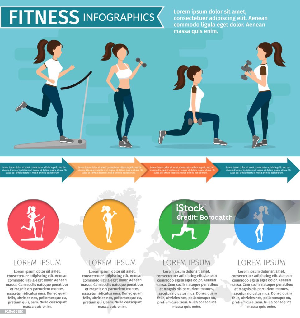Healthy Lifestyle Horizontal Banner Vector Big Set And Fitness Sports
