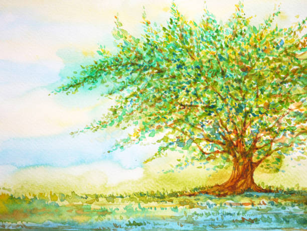 Free Stock Photo of Colorful Painting of Tree | Download Free Images ...