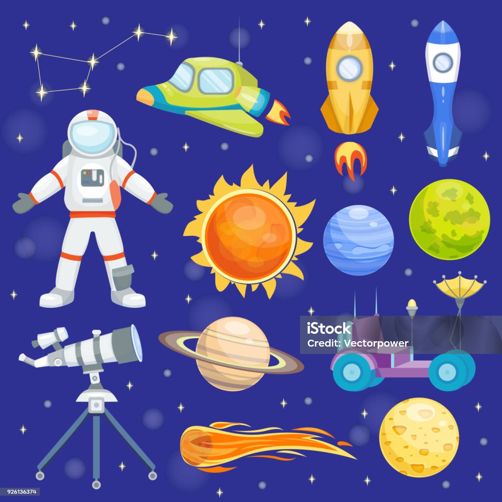 Ilustración de Iconos De Vector De Espacio Astronauta Aterrizaje ... Ilustración de Iconos De Vector De Espacio Astronauta Aterrizaje ...