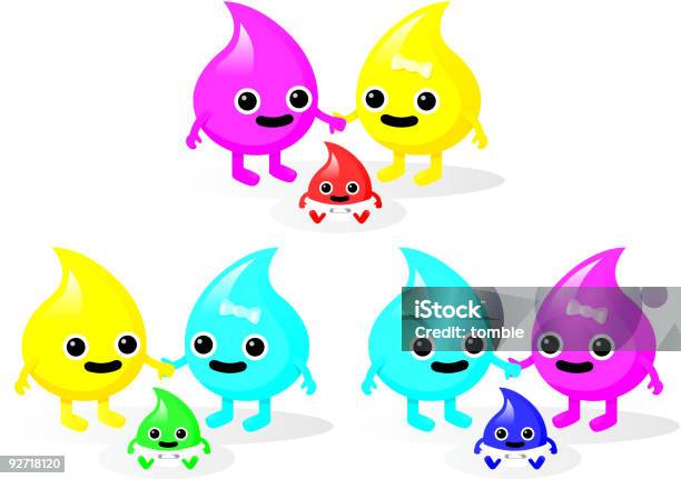 Cmyk 잉크에도낙차 자설정 3 Cmyk에 대한 스톡 벡터 아트 및 기타 이미지 Cmyk 귀여운 노랑 Istock