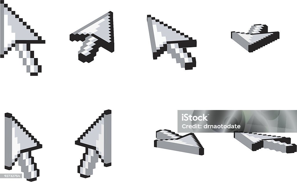 3d Arrow Cursor N2向量圖形及更多互聯網圖片 互聯網 個人電腦 圖示 Istock