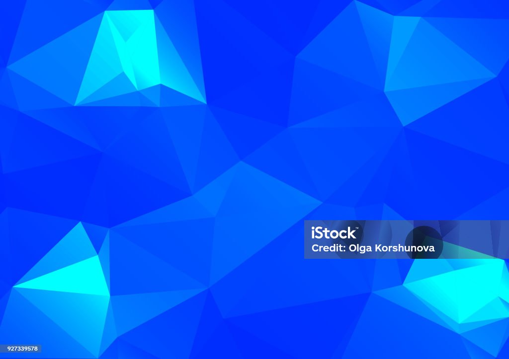 Latar Belakang Geometris Poli Rendah Abstrak Vektor Efek Kristal