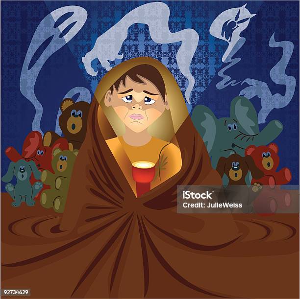 무서움 의 어둡습니다 가벼운에 대한 스톡 벡터 아트 및 기타 이미지 가벼운 개 걱정하는 Istock