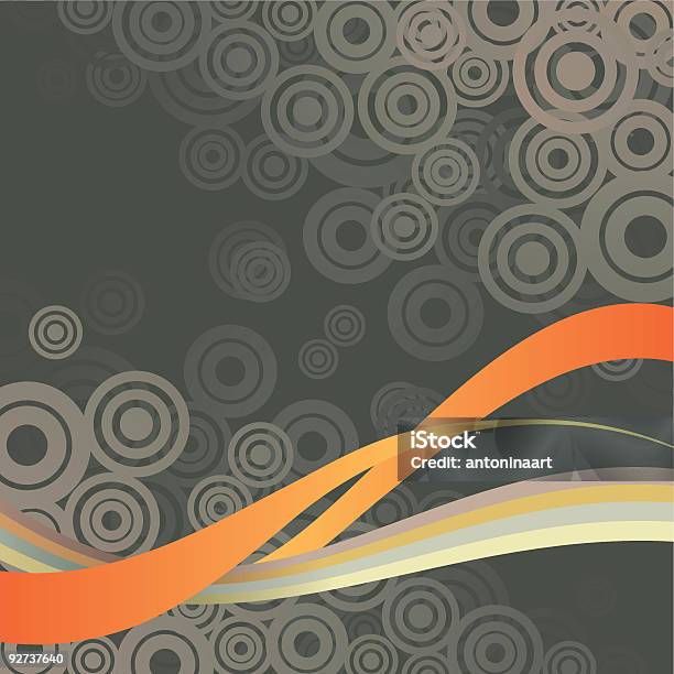추상적임 복고풍 배경 Space For Text 0명에 대한 스톡 벡터 아트 및 기타 이미지 0명 갈색 곡선 Istock
