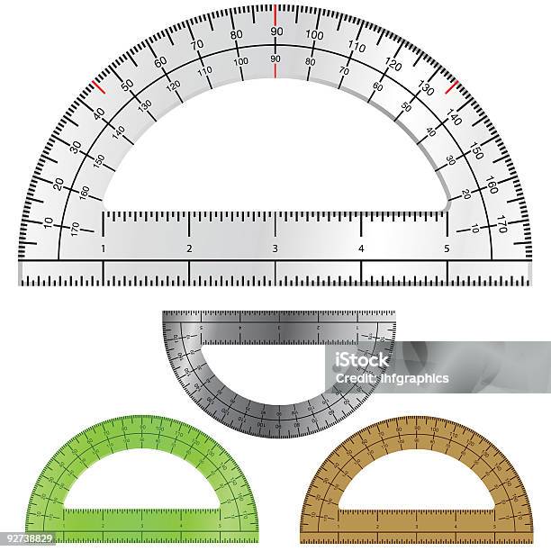 Drafting Protractor向量圖形及更多建築師圖片 建築師 數學 具有特定質地 Istock