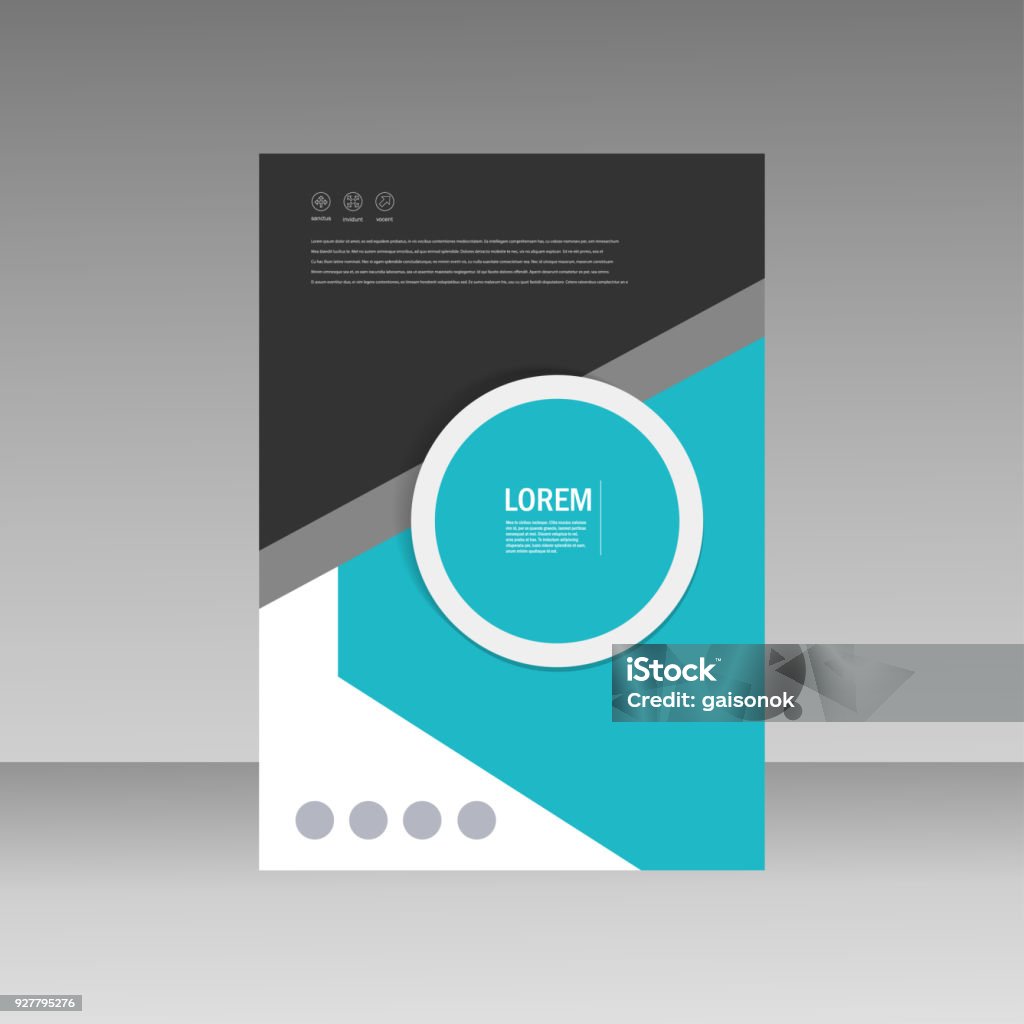 Templat Desain Brosur Abstrak Desain Flyer Buku Desain Cetak Templat
