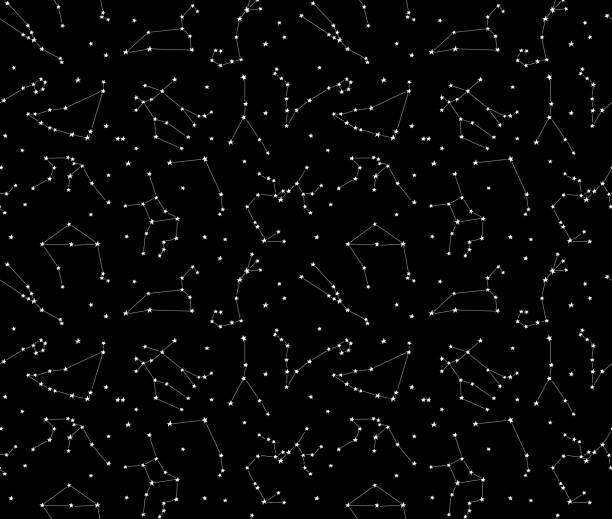 580 Zodiac Sign Cancer On Night Starry Sky Background Stock