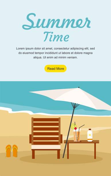 130 Tropical Island Resort Water Table Stock Illustrations Royalty