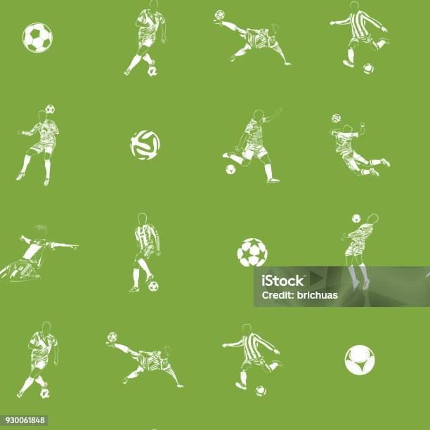 Soccer 플레이어 벡터 세트 차기에 대한 스톡 벡터 아트 및 기타 이미지 차기 축구 Championship Istock